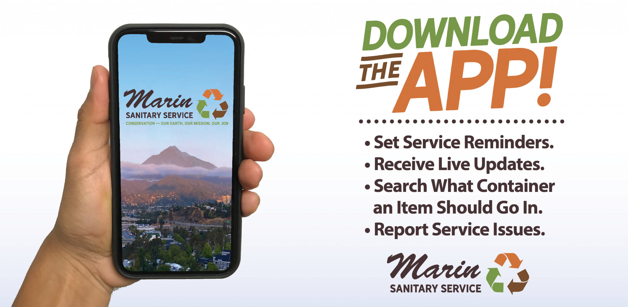 Never miss your waste collection day again! - Marin Sanitary Service